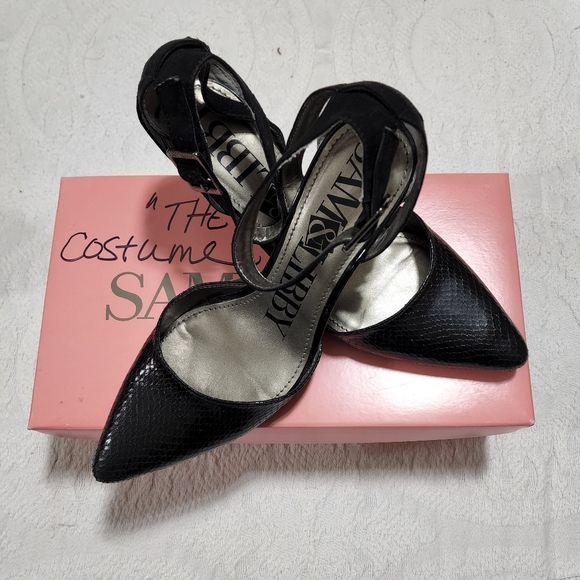 Sam & Libby | Shoes | Sam Libby Black Heels With Ankle Strap To Match ...
